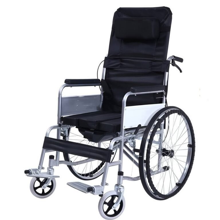 Cerebral Palsy High Back Reclining Manual Commode Wheelchair