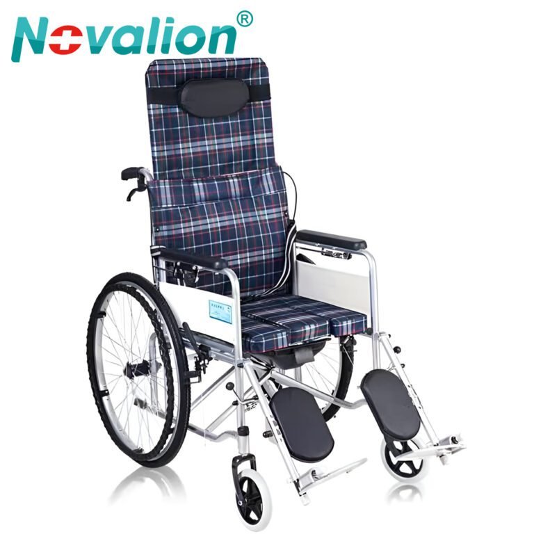 Comfortable High Reclining Commode Cerebral Palsy Wheelchair