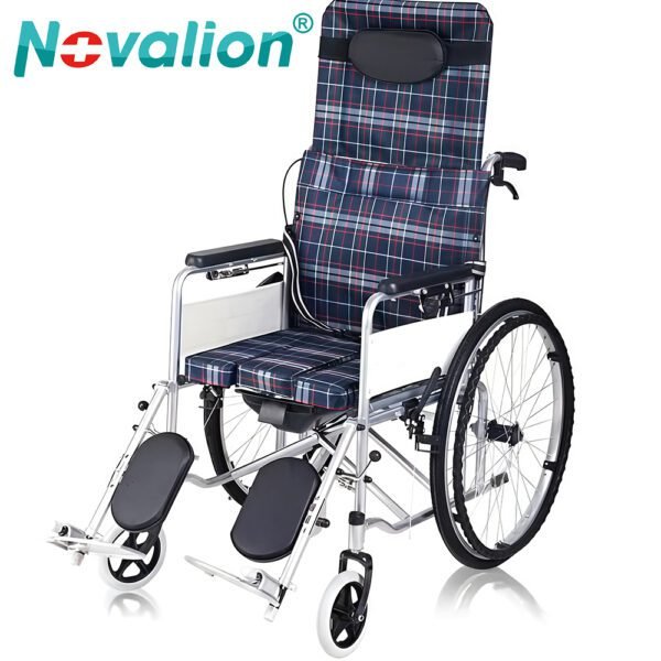 Comfortable High Reclining Commode Cerebral Palsy Wheelchair