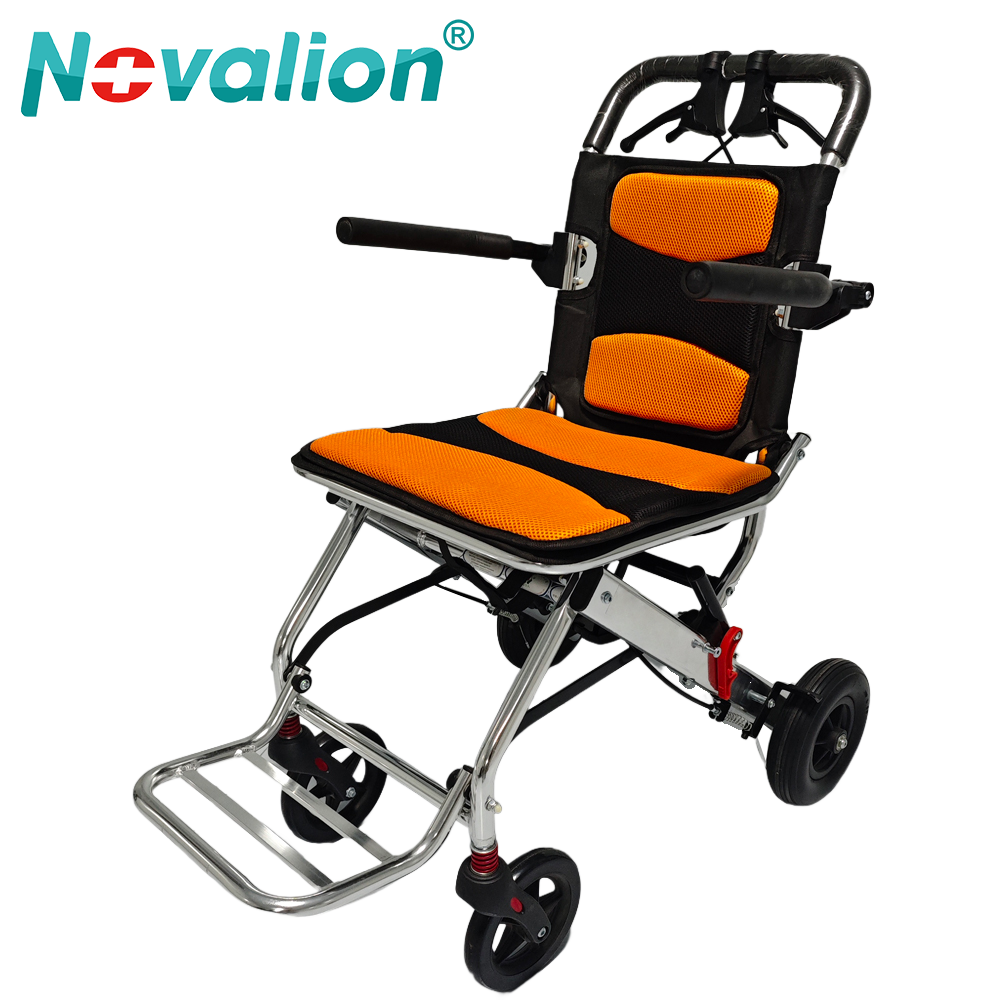 Foldable Ultra Lightweight Small Wheelchair For Travelling