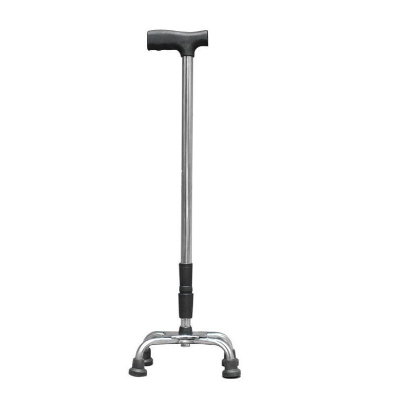 Four-Leg Non-Slip Stainless Steel Cane for Stability