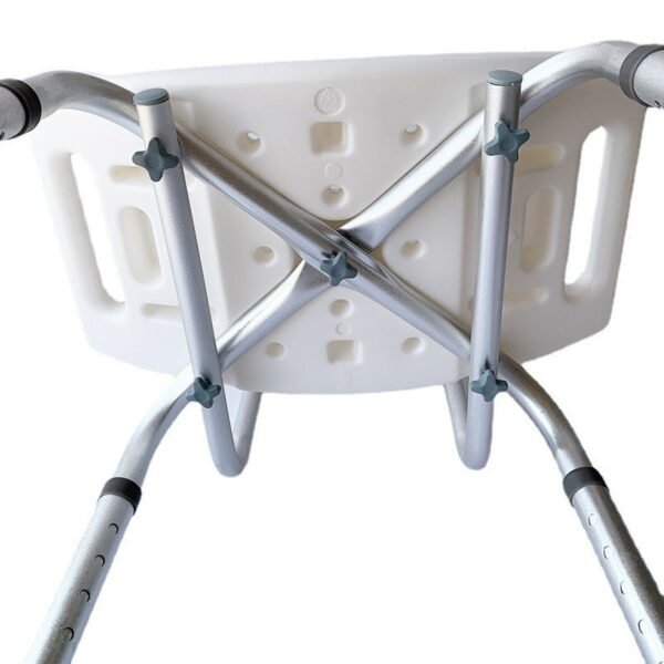 Adjustable Height Aluminum Shower chair for Bathroom Use