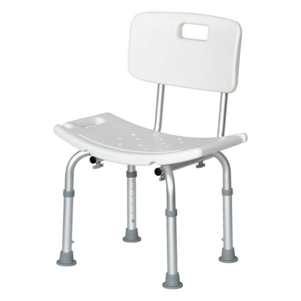 Adjustable Height Aluminum Shower chair for Bathroom Use