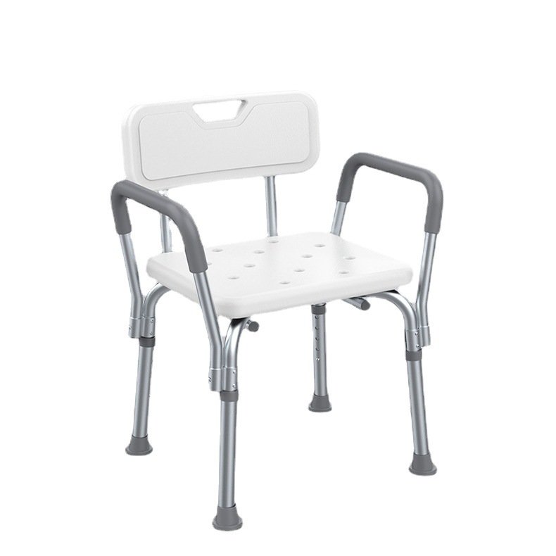 Heavy-Duty Aluminum Shower chair with Adjustable Height