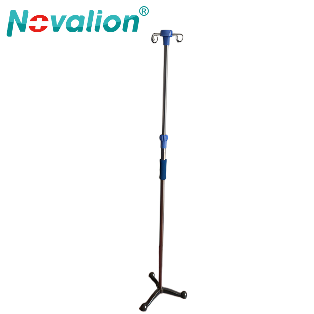 Stainless Steel Infusion Stand with Cast Iron Base