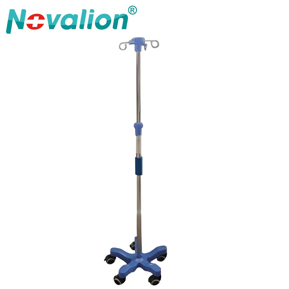 Heavy-Load Stainless Steel Infusion Stand with Cast Base