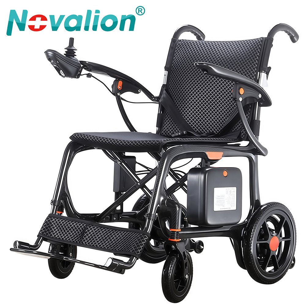Lightweight Carbon Fibre Electric Wheelchair with LED