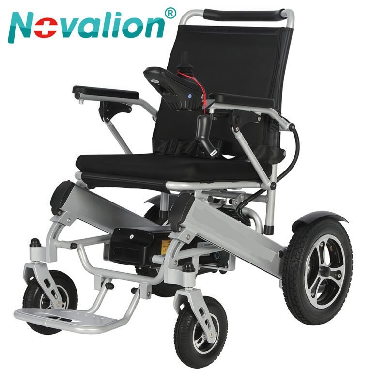 Aluminium Alloy Electric Wheelchair with PU Leather Pedal